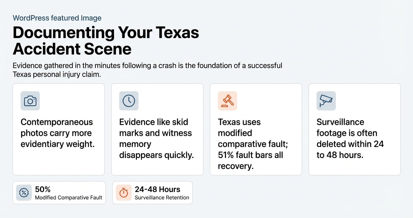 Documenting Your Texas Accident Scene: Photos, Witnesses, and Evidence ...